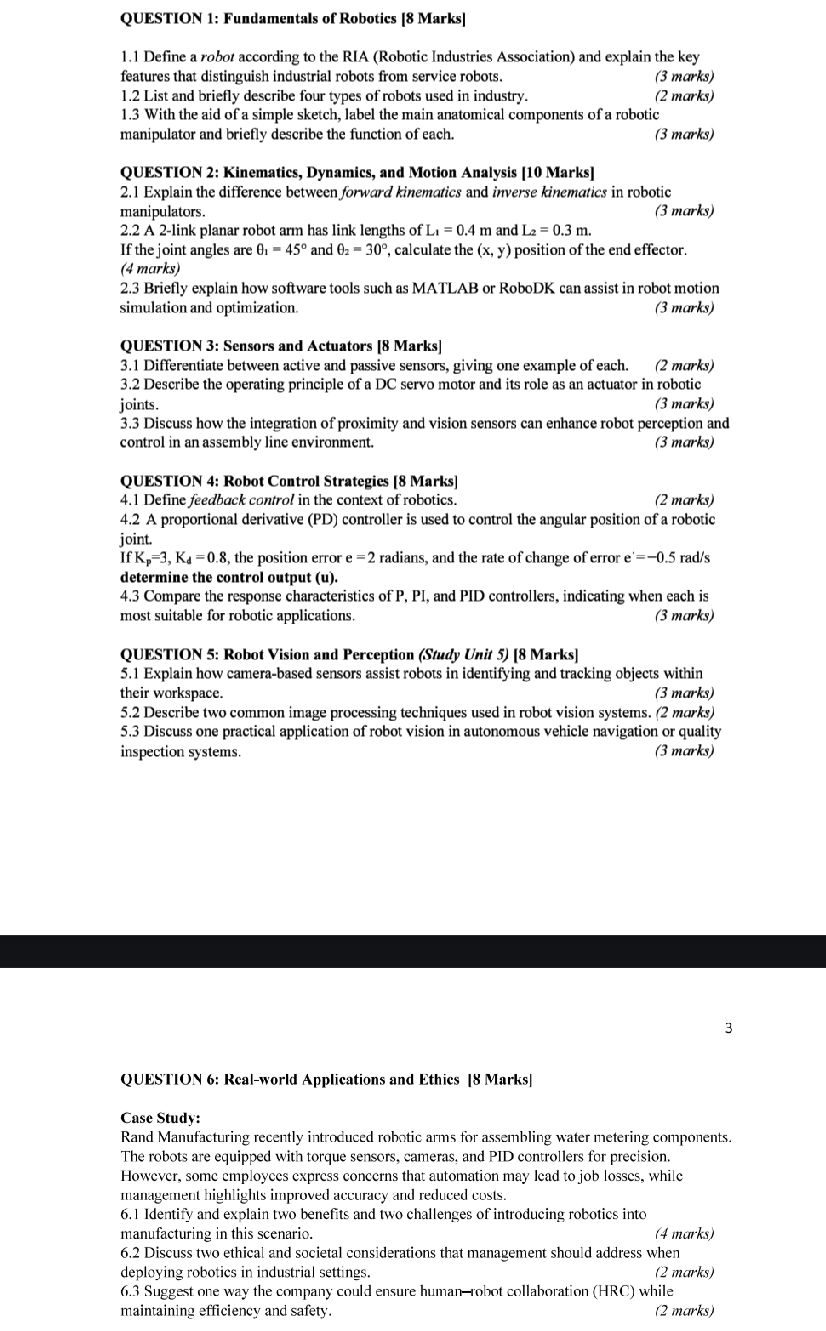 QUESTION 2: Kinematics, Dynamics, and Motion | StudyX