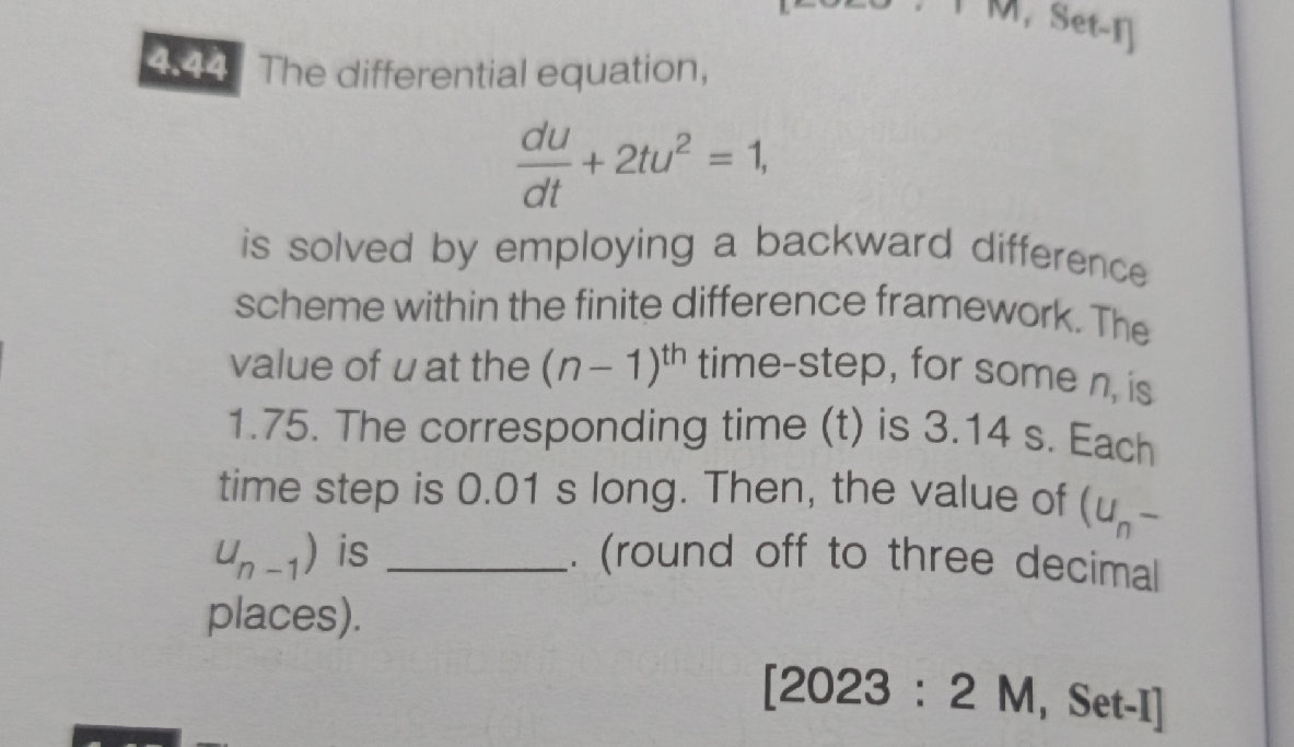 The differential equation, $$ {du}{dt} + | StudyX