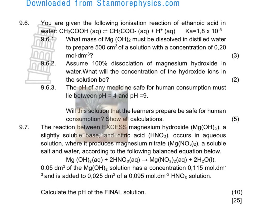 The reaction between EXCESS magnesium | StudyX