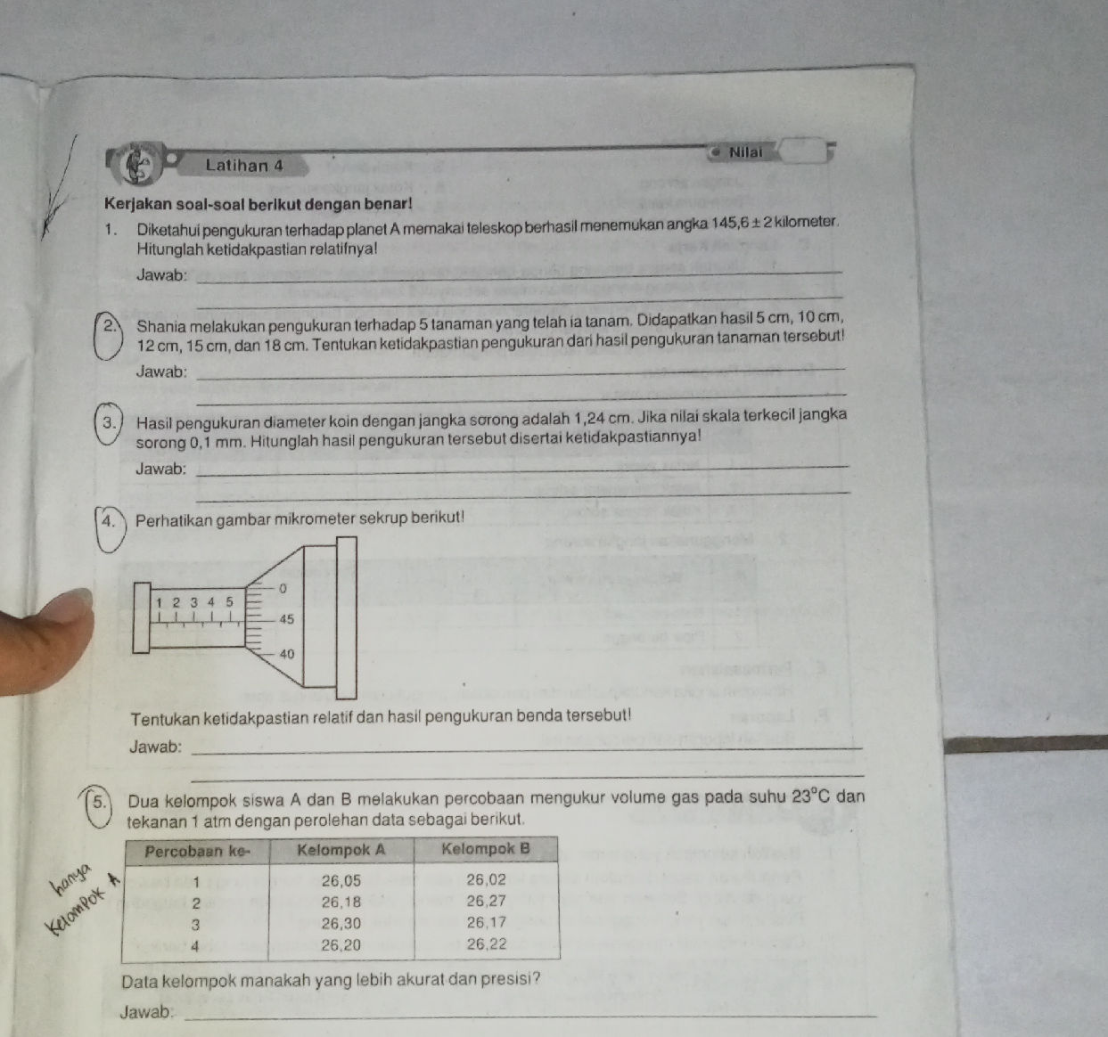 Kerjakan soal-soal berikut dengan benar! 1. | StudyX