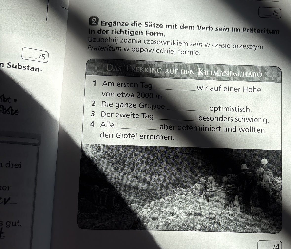 Ergänze die Sätze mit dem Verb sein im | StudyX