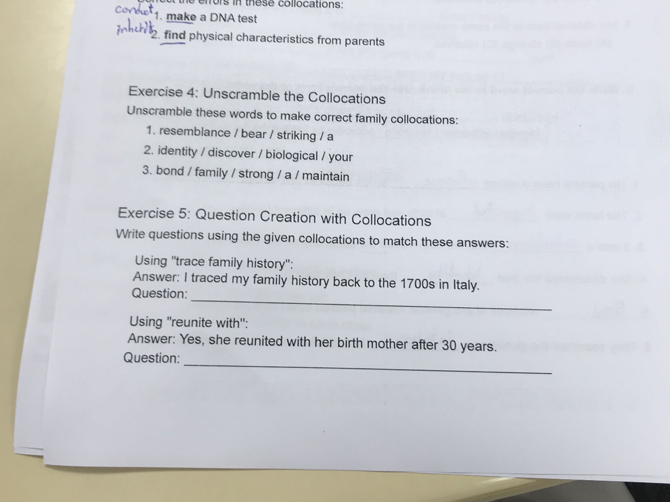 Exercise 4: Unscramble the Collocations | StudyX