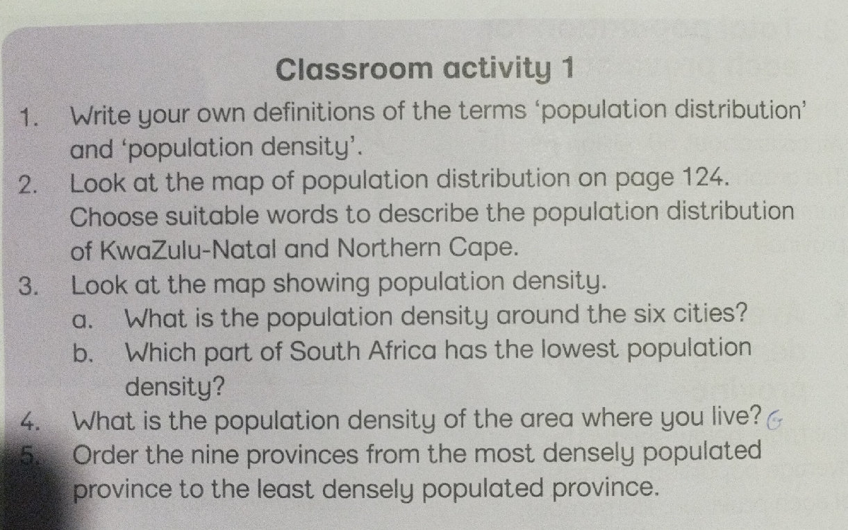 Classroom activity 1 1. Write your own | StudyX