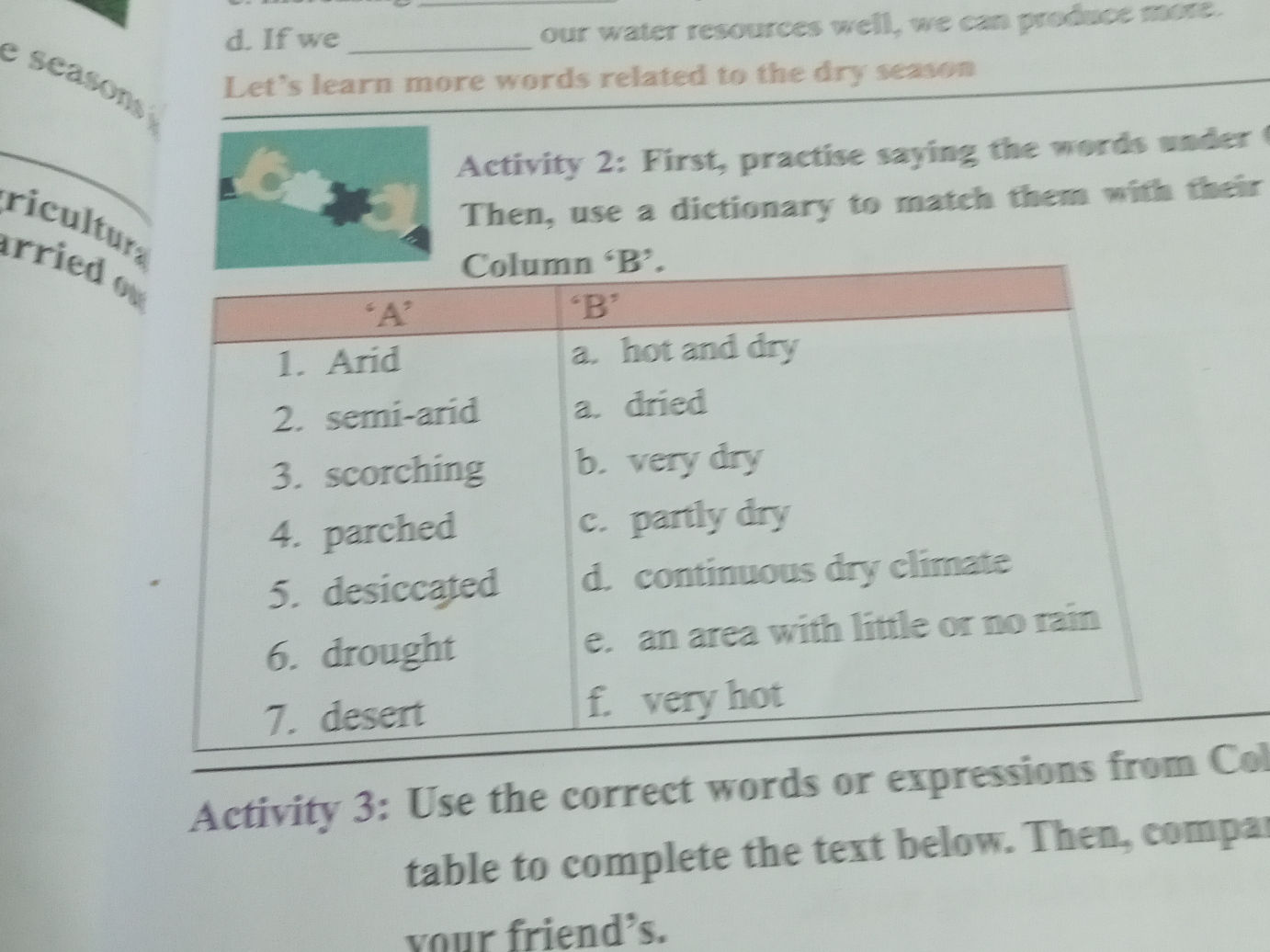 Let's learn more words related to the dry | StudyX