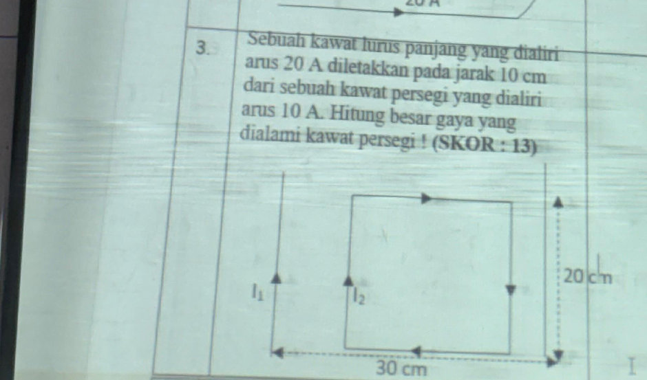 Sebuah kawat lurus panjang yang dialiri arus | StudyX