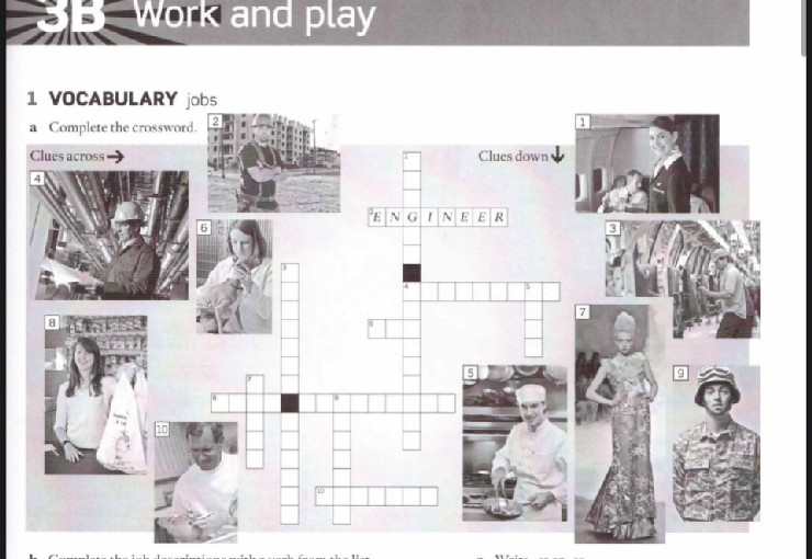 1 VOCABULARY jobs a Complete the crossword. | StudyX
