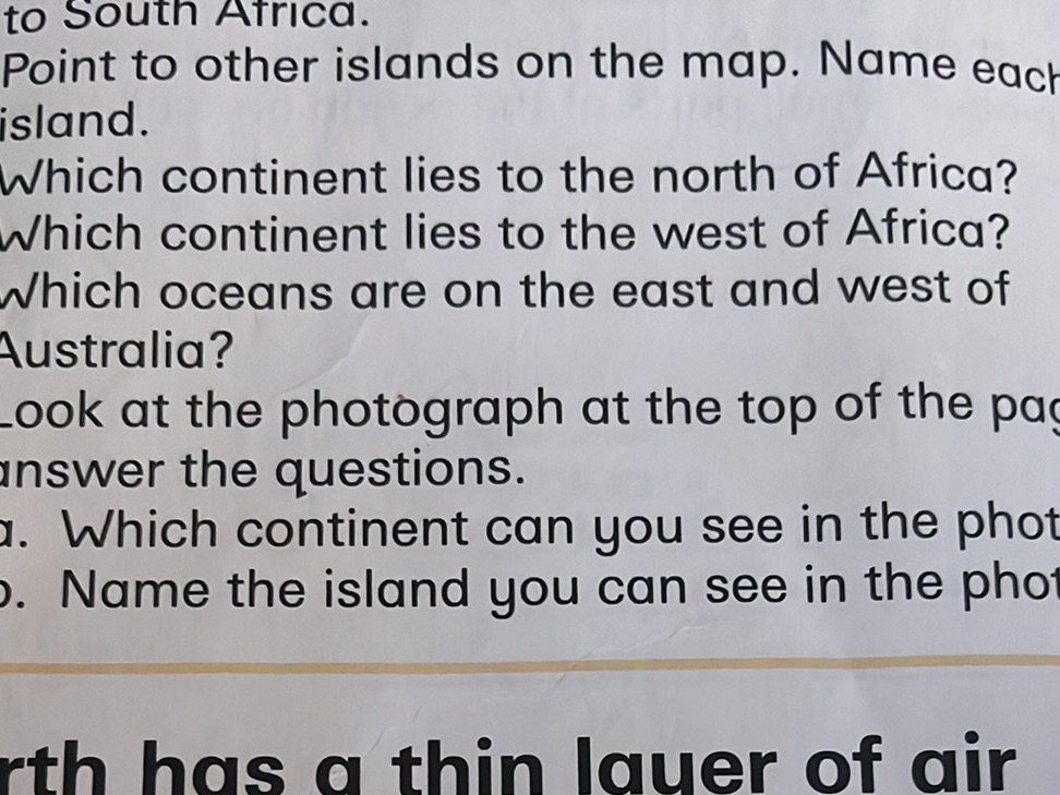 Point to other islands on the map. Name each | StudyX