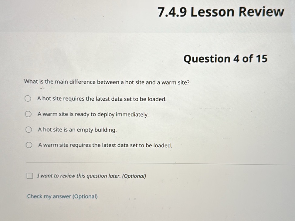 What is the main difference between a hot | StudyX