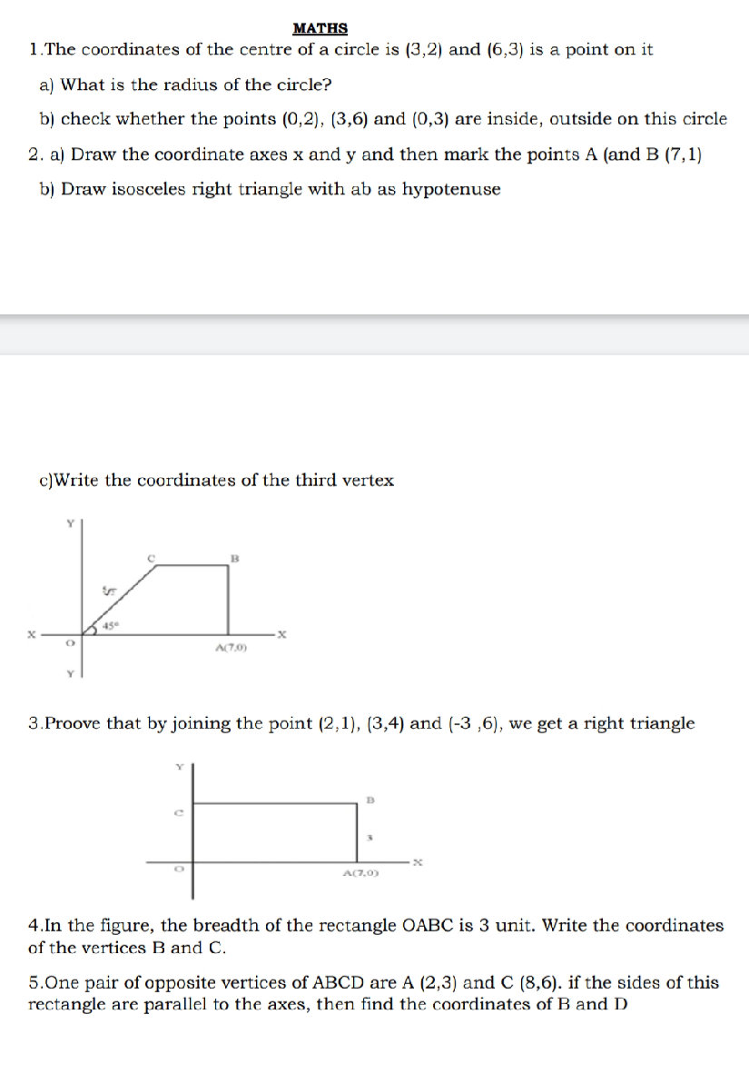 In the figure, the breadth of the rectangle | StudyX