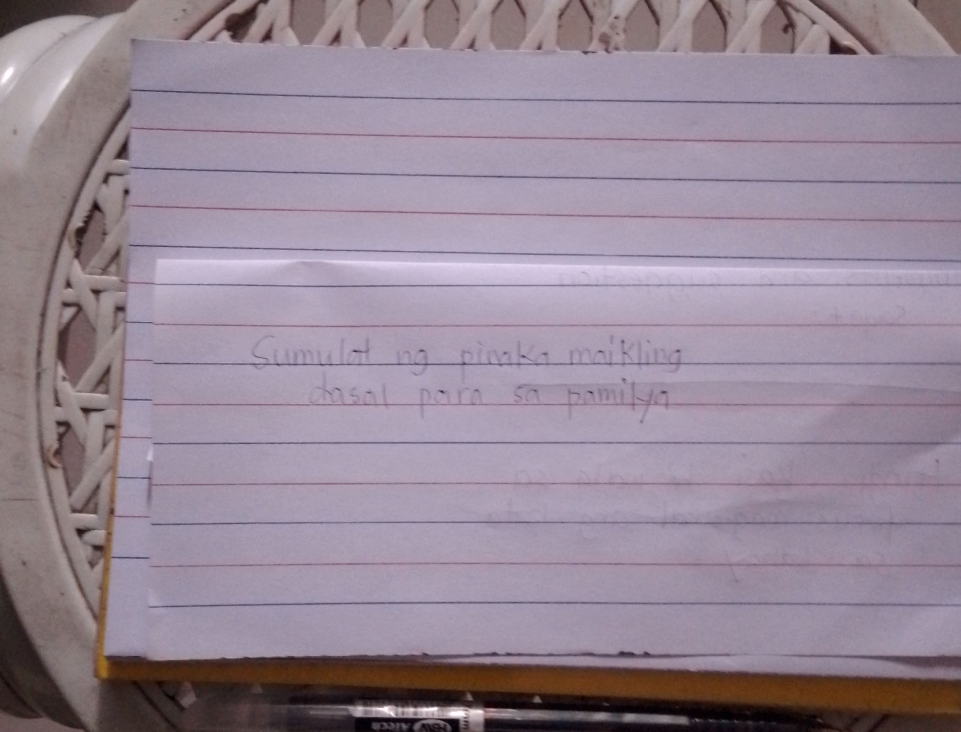 Sumulat ng pinaka maikling dasal para sa | StudyX