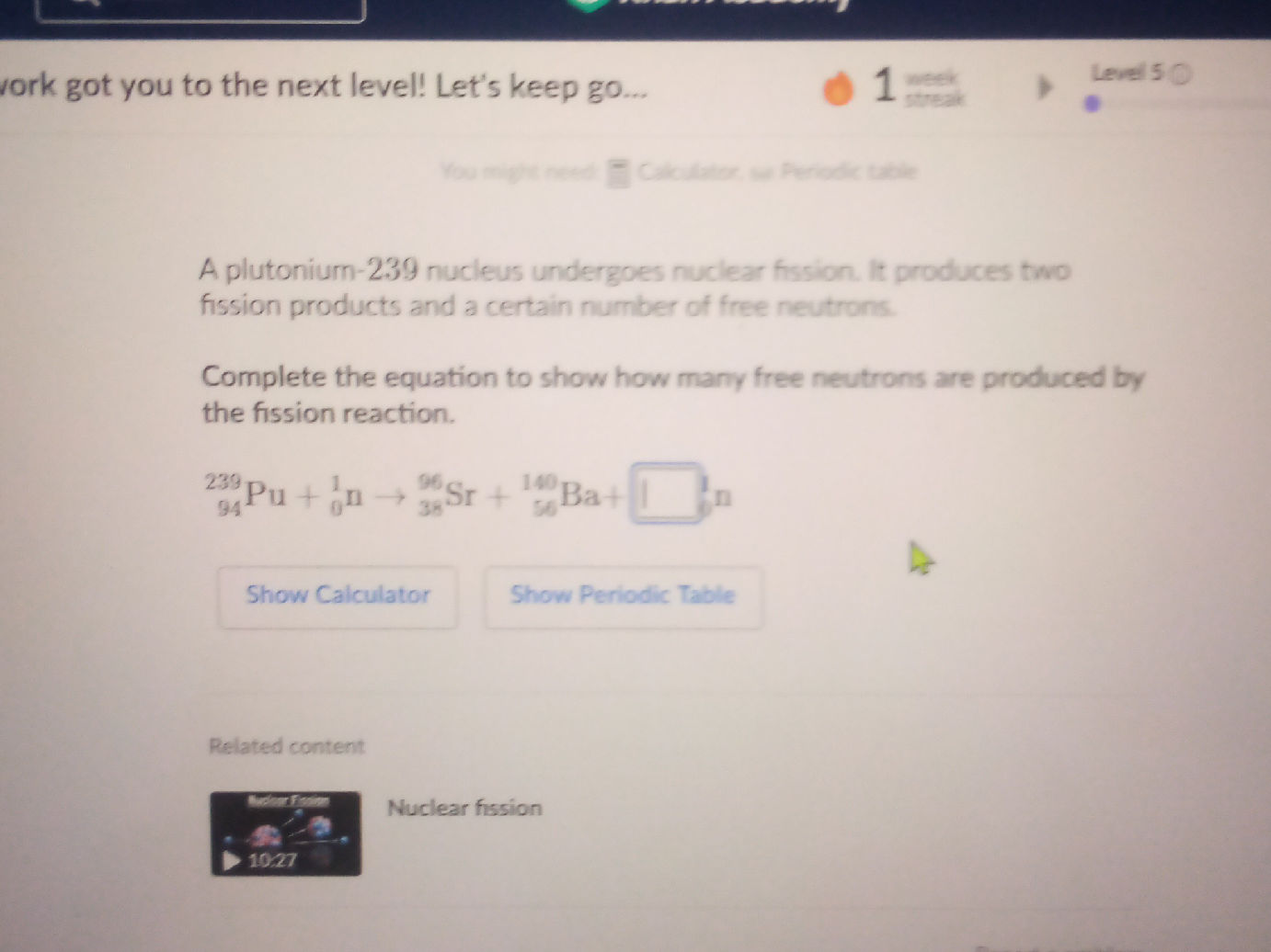 A plutonium-239 nucleus undergoes nuclear | StudyX