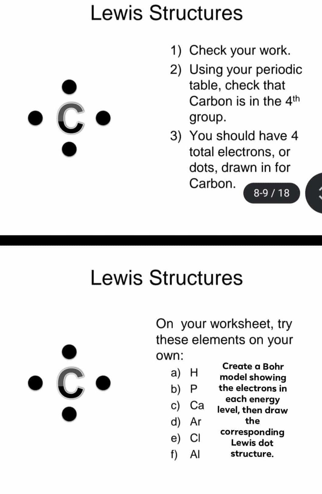 Lewis Structures 1) Check your work. 2) | StudyX
