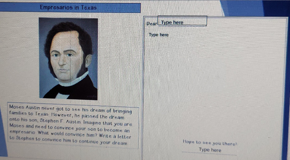 Empresarios in Texas Moses Austin never got | StudyX