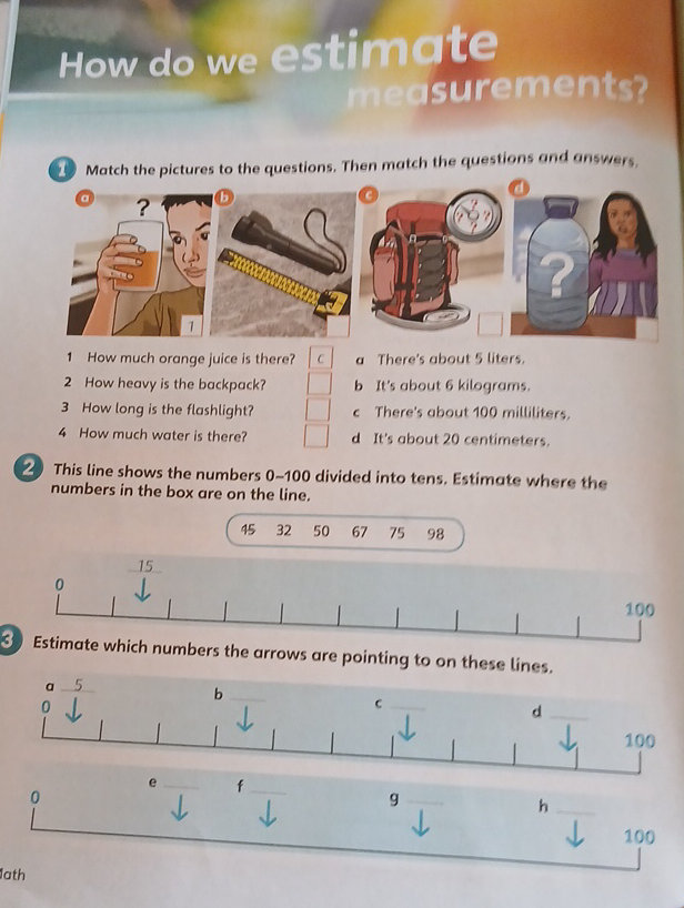 Estimate which numbers the arrows are | StudyX