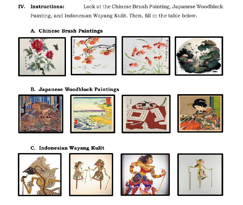 Instructions: Look at the Chinese Brush | StudyX