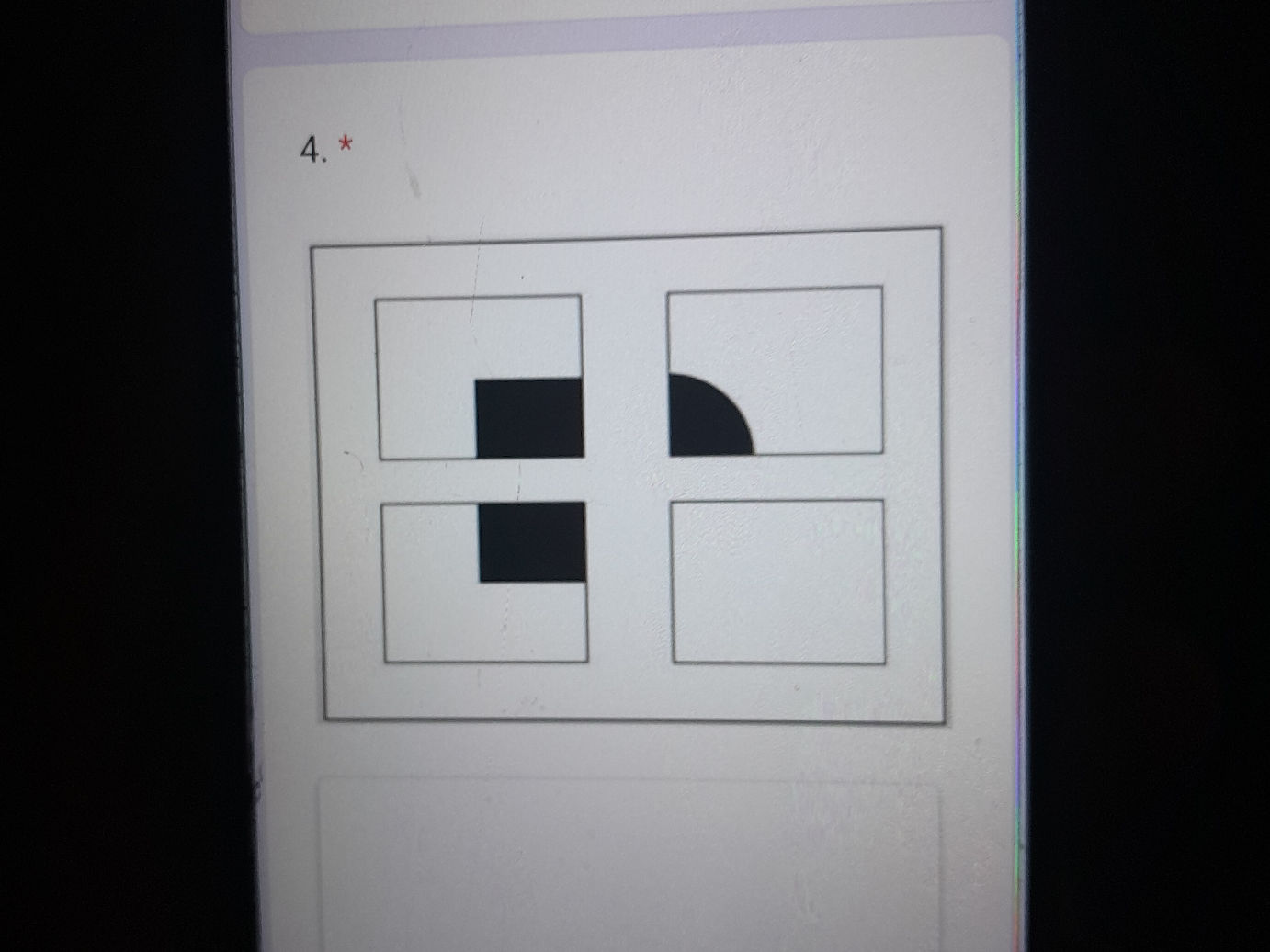 4. * [Image showing a 2x2 grid of squares. | StudyX
