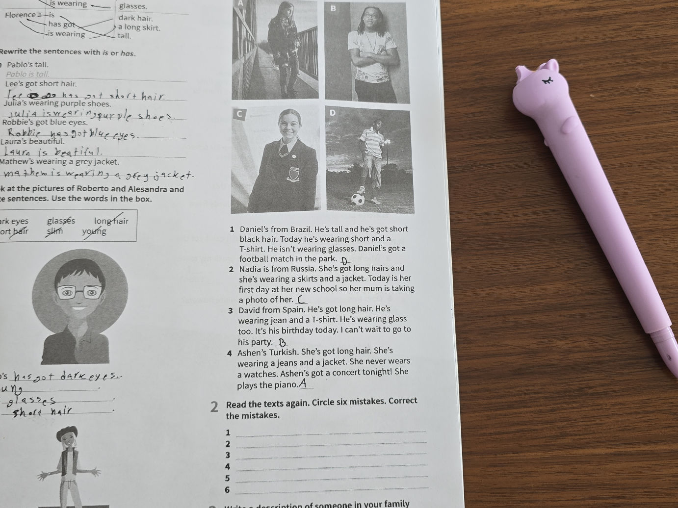 Rewrite the sentences with is or has. | StudyX