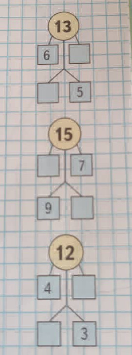 Complete the number bond diagrams (fact | StudyX