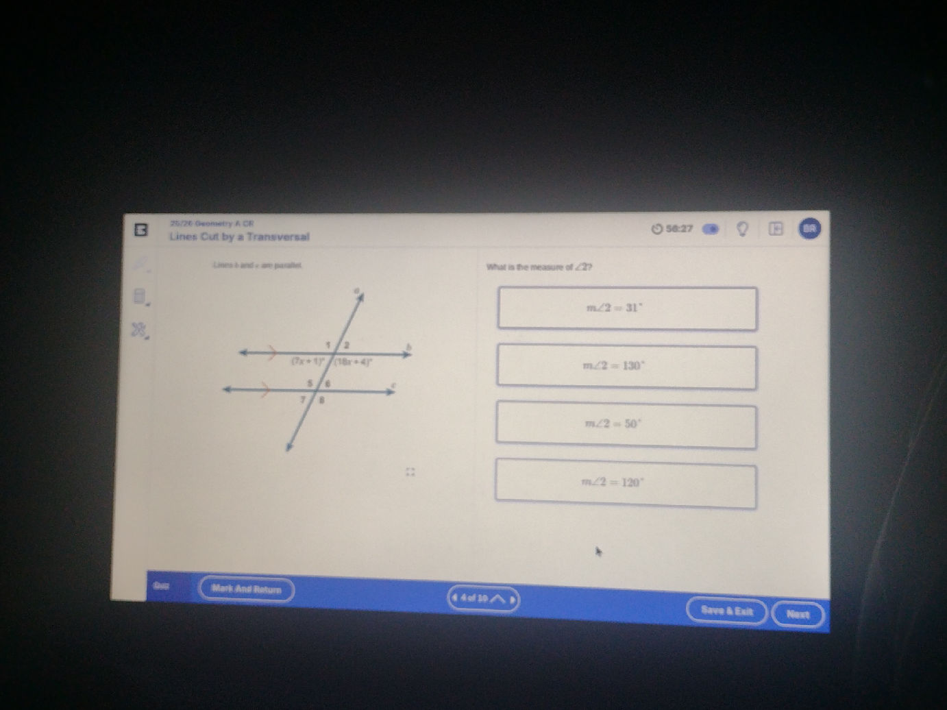 Lines $b$ and $c$ are parallel. [Diagram | StudyX