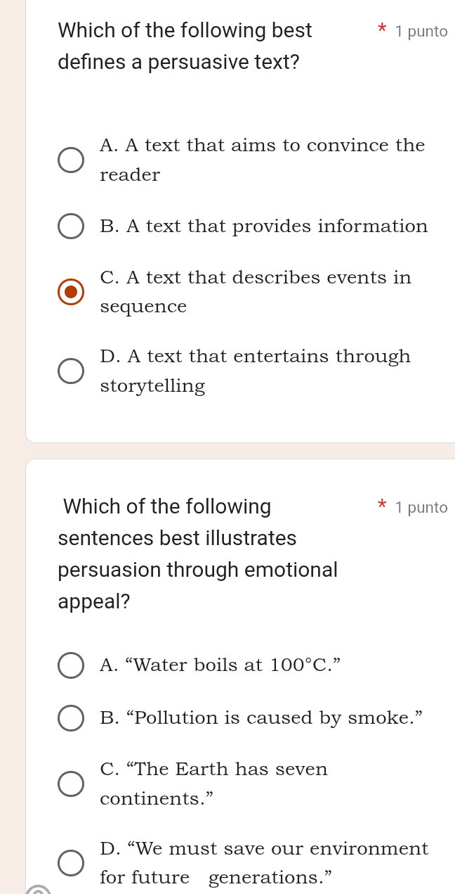 Which of the following best defines a | StudyX
