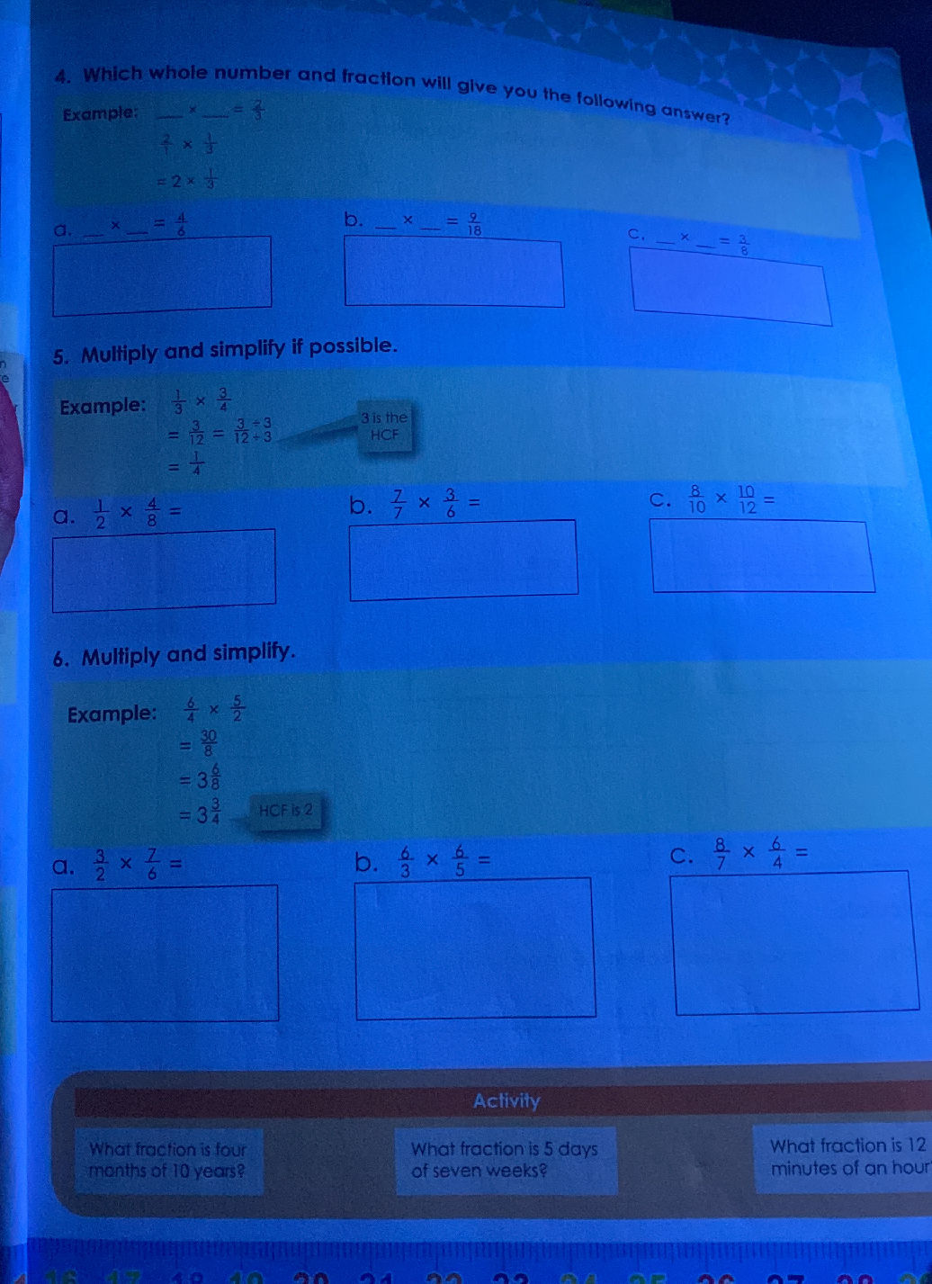 4. Which whole number and fraction will give | StudyX