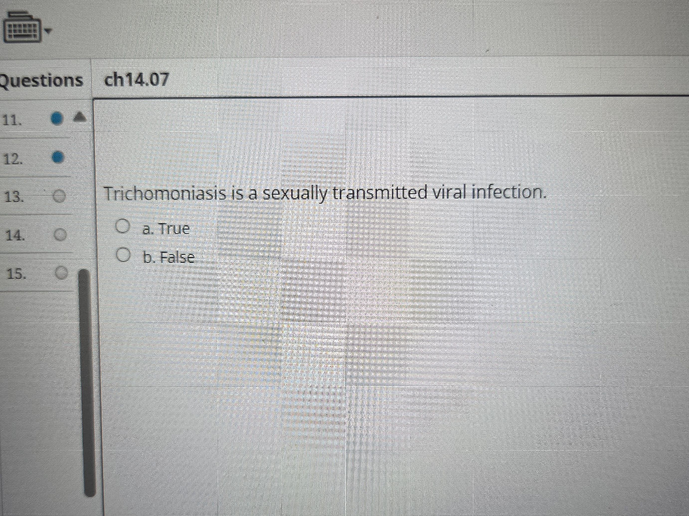 Trichomoniasis is a sexually transmitted | StudyX