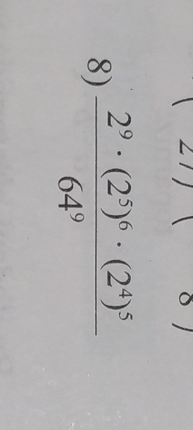 Simplify the following expression: $ {2^9 | StudyX