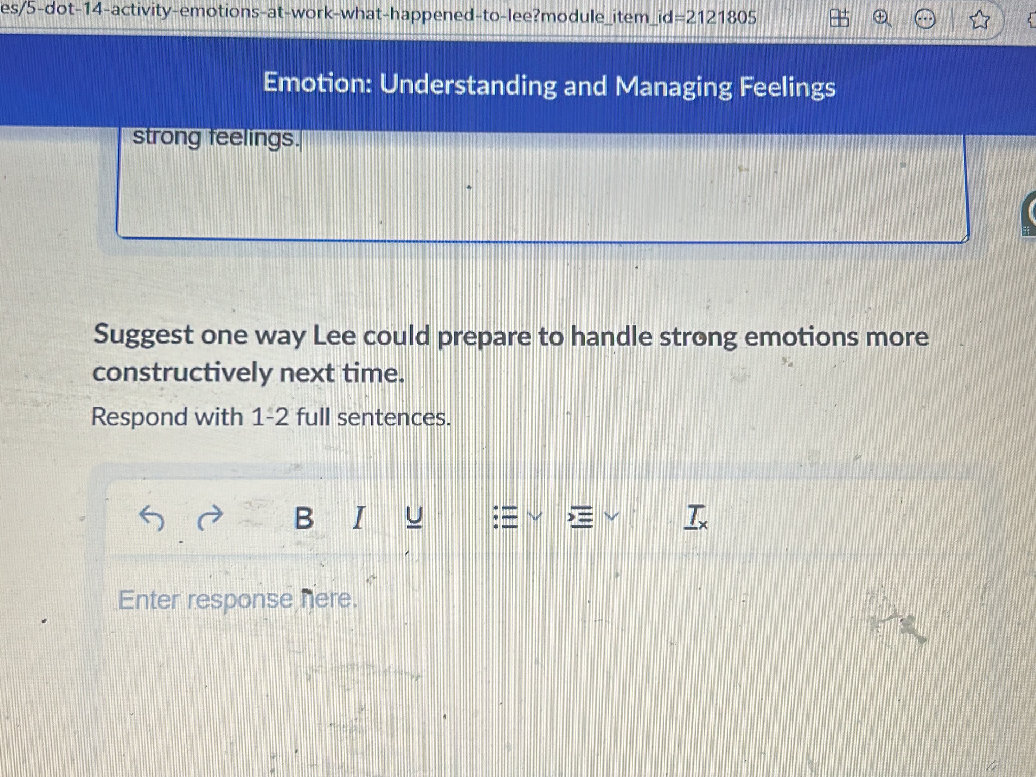 Emotion: Understanding and Managing Feelings