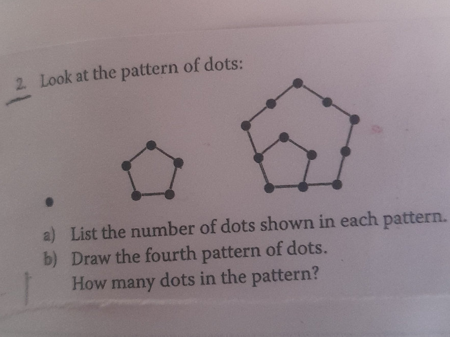 2. Look at the pattern of dots: [Image | StudyX