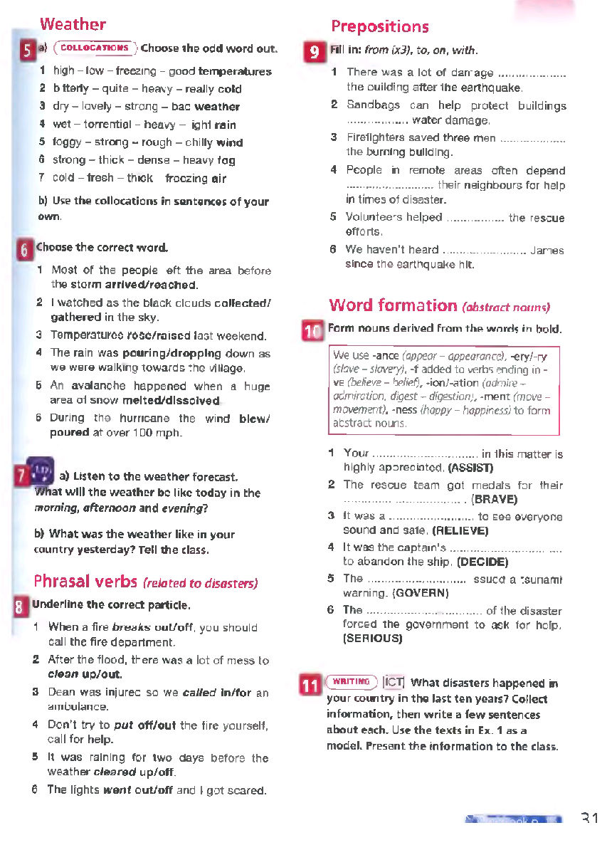 a) COLLOCATIONS Choose the odd word out. 1 | StudyX