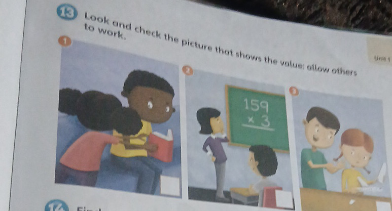 13 Look and check the picture that shows the | StudyX