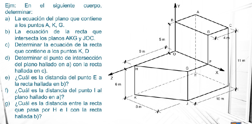 Ejem: En el siguiente cuerpo, determinar: | StudyX