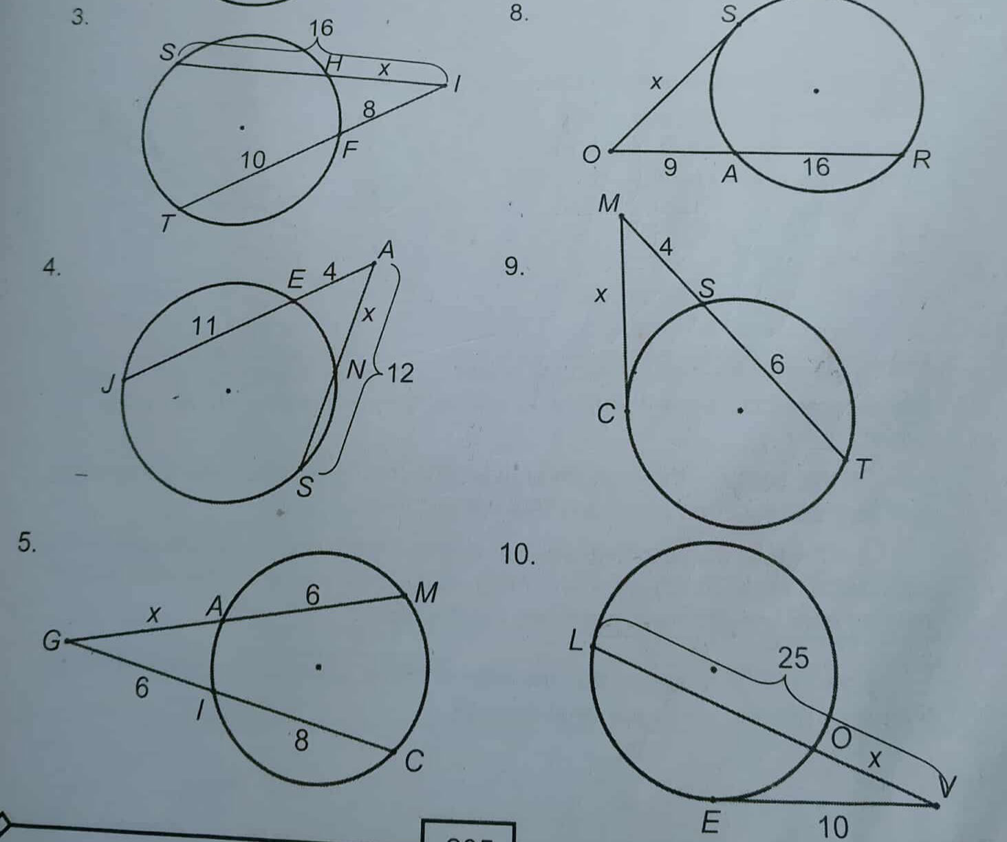 3. [Diagram showing a circle with | StudyX