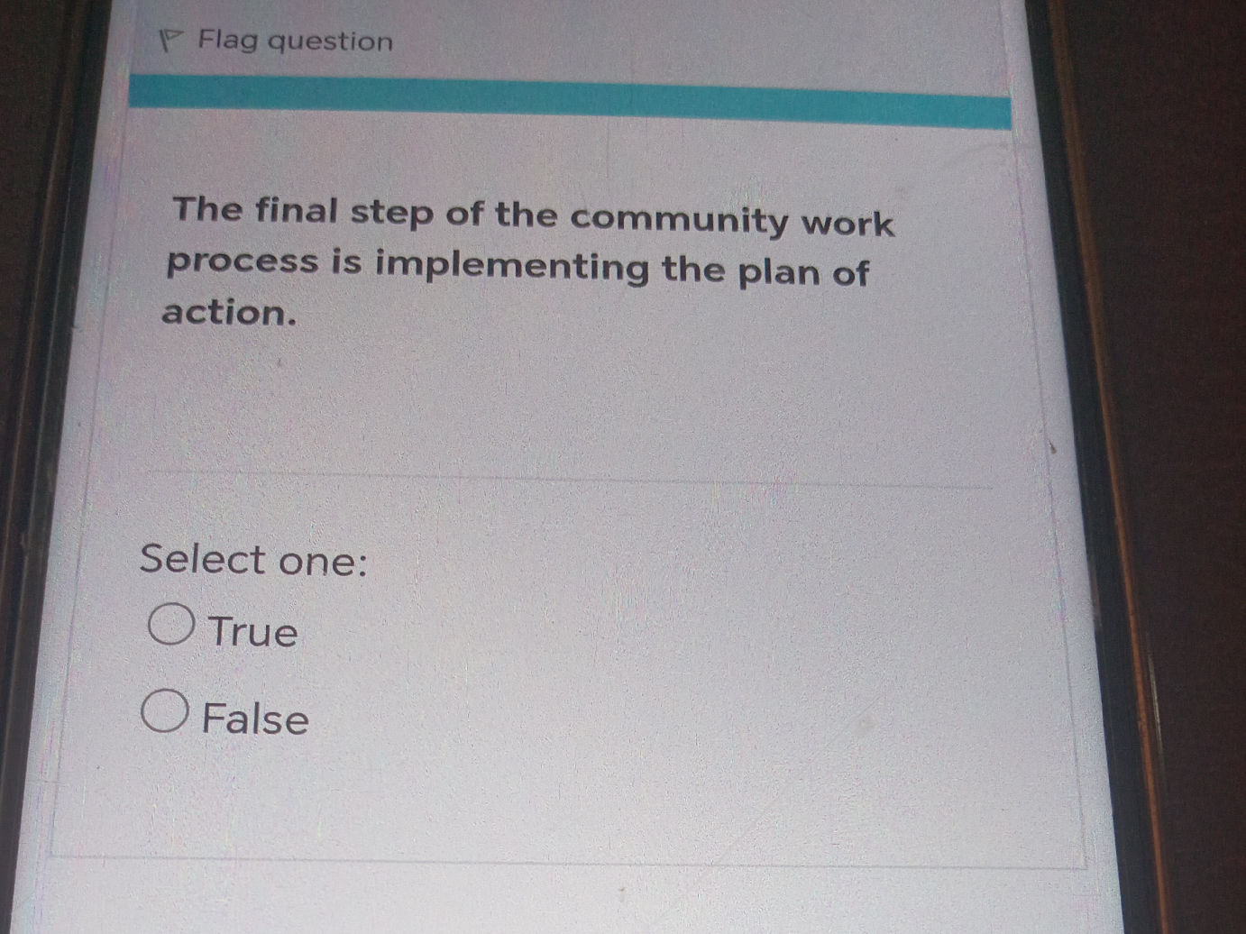 The final step of the community work process | StudyX