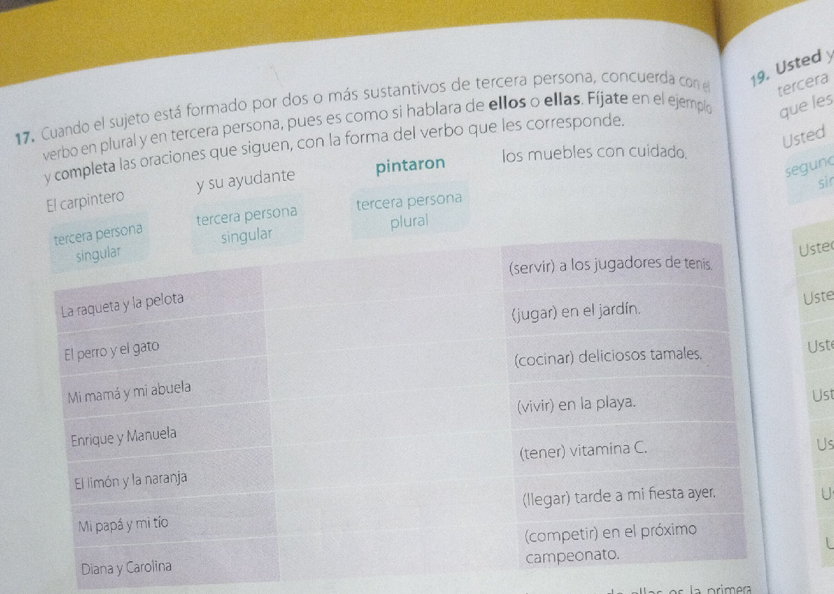 17. Cuando el sujeto está formado por dos o | StudyX