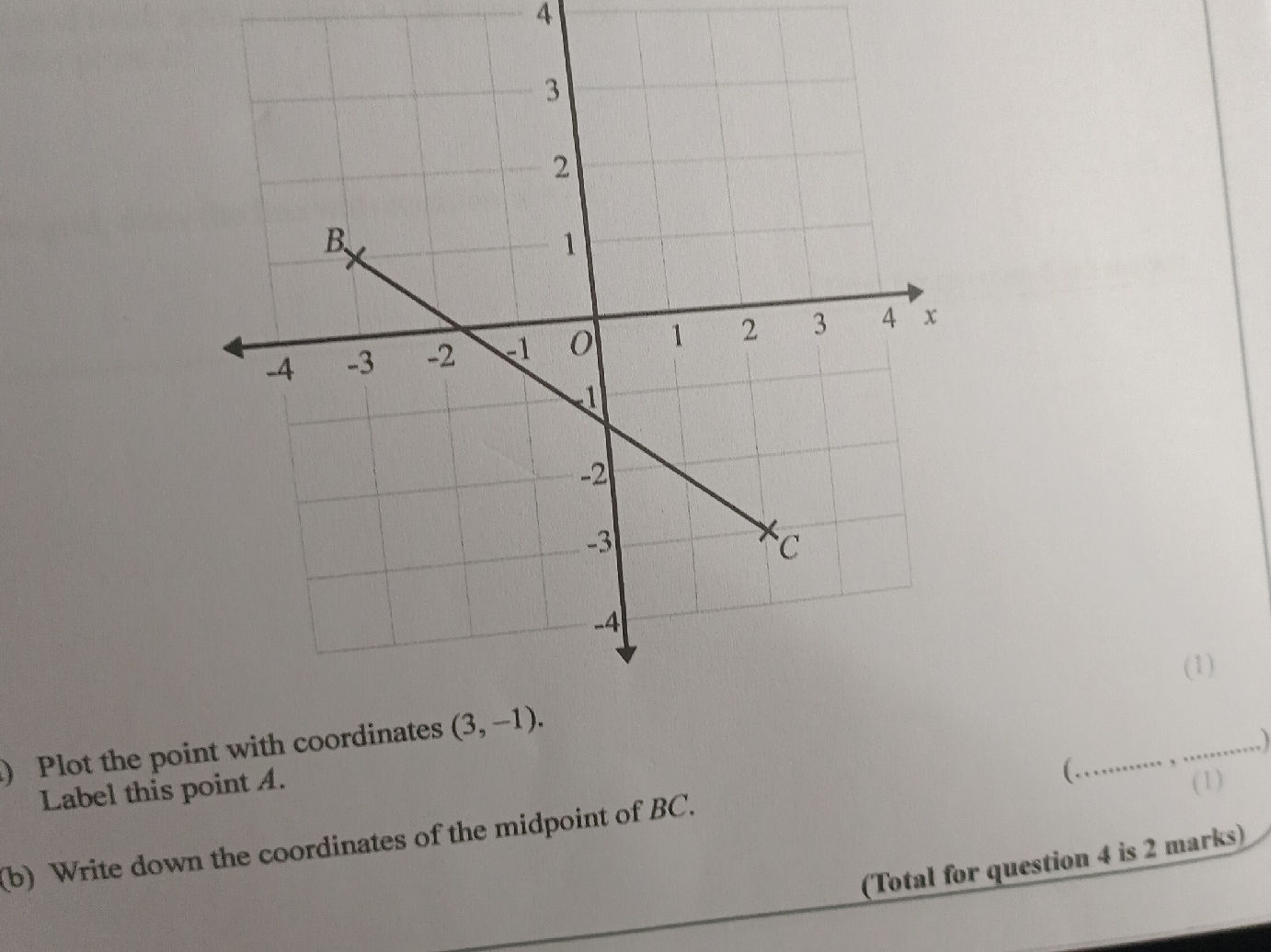 The graph shows points B and C. (a) Plot | StudyX
