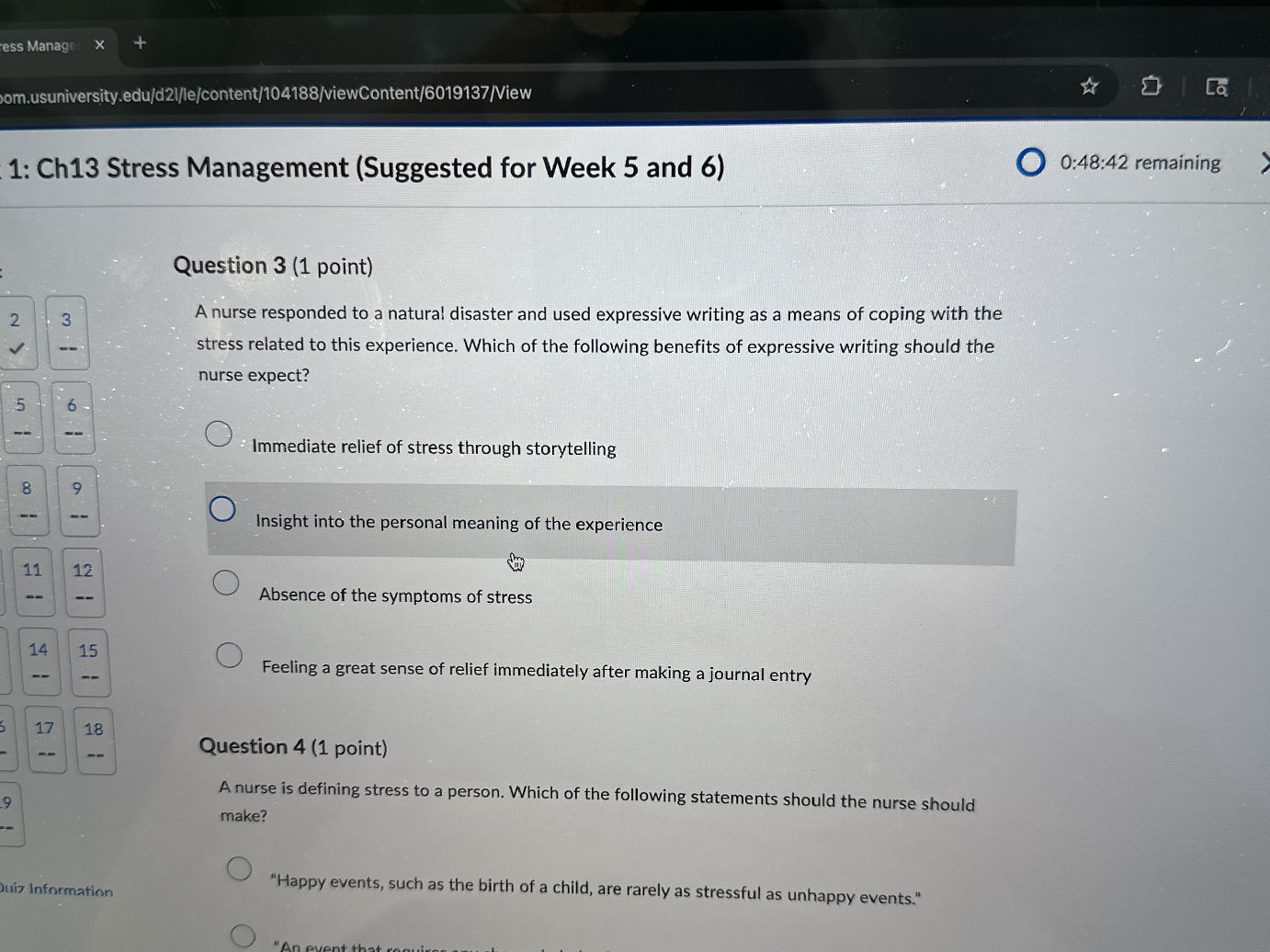 A nurse responded to a natural disaster and | StudyX