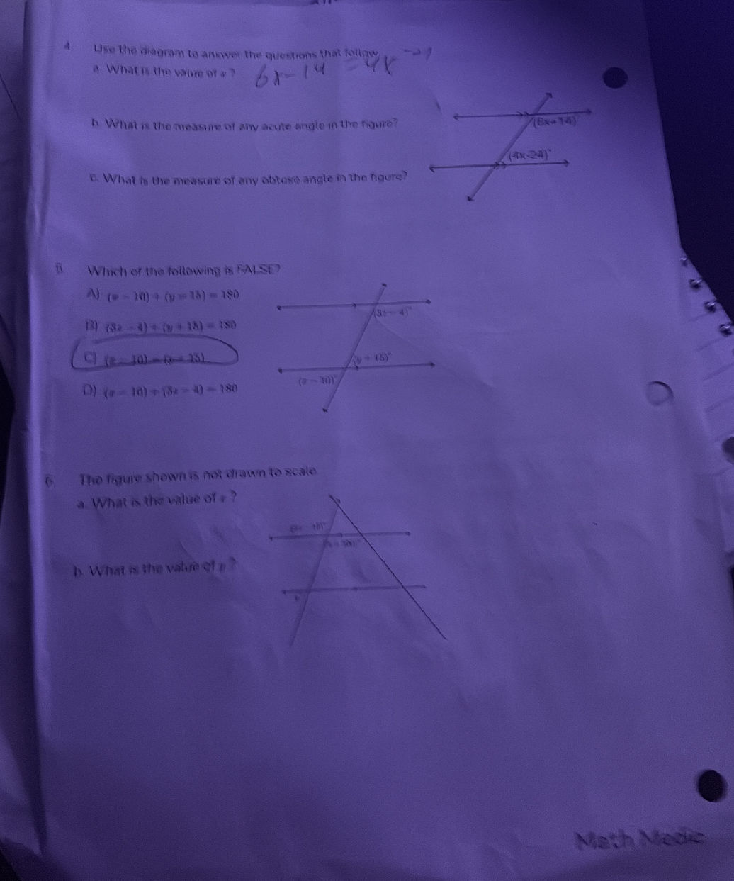 The figure shown is not drawn to scale. a. | StudyX