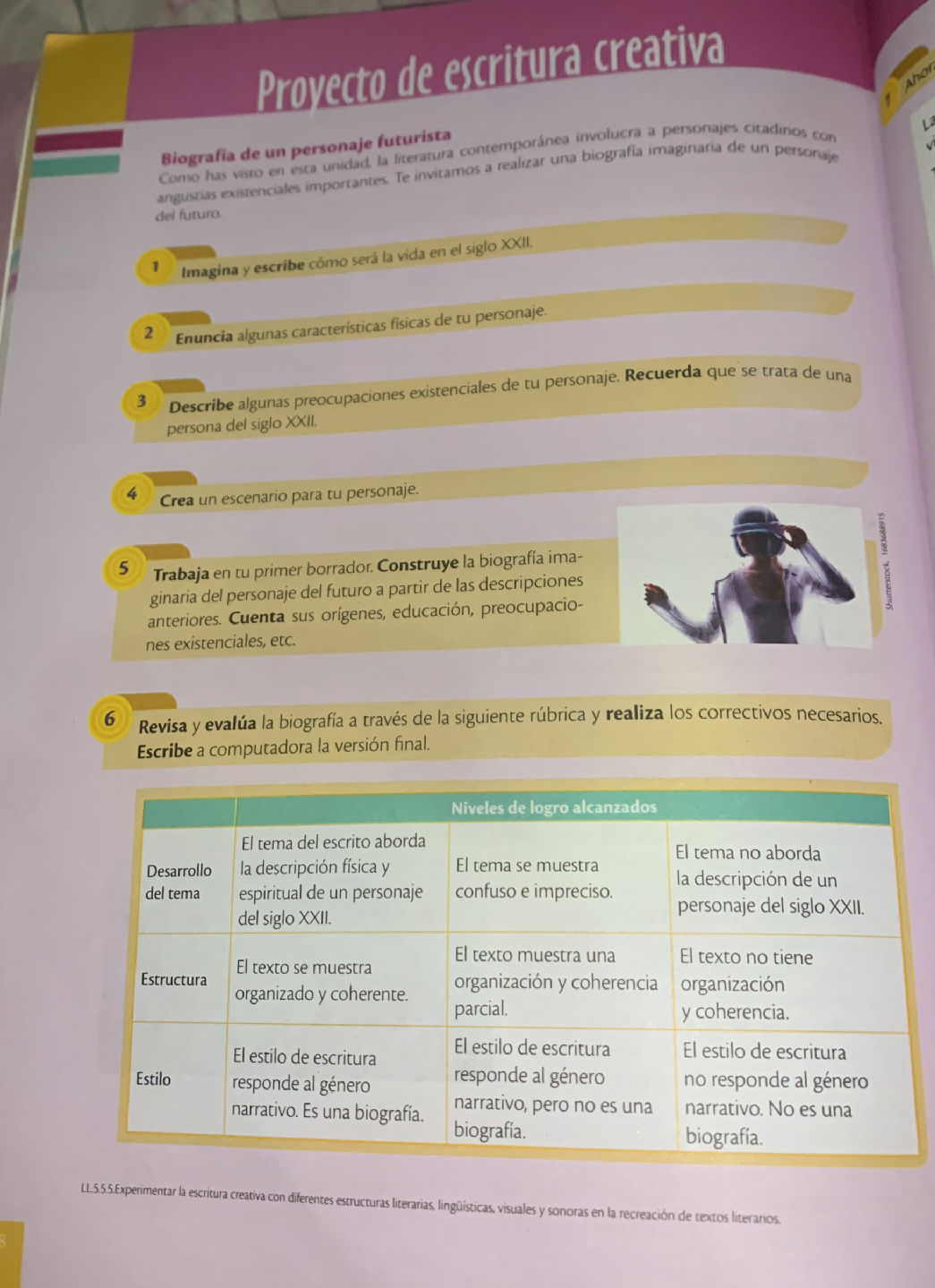 Proyecto de escritura creativa **Biografía | StudyX