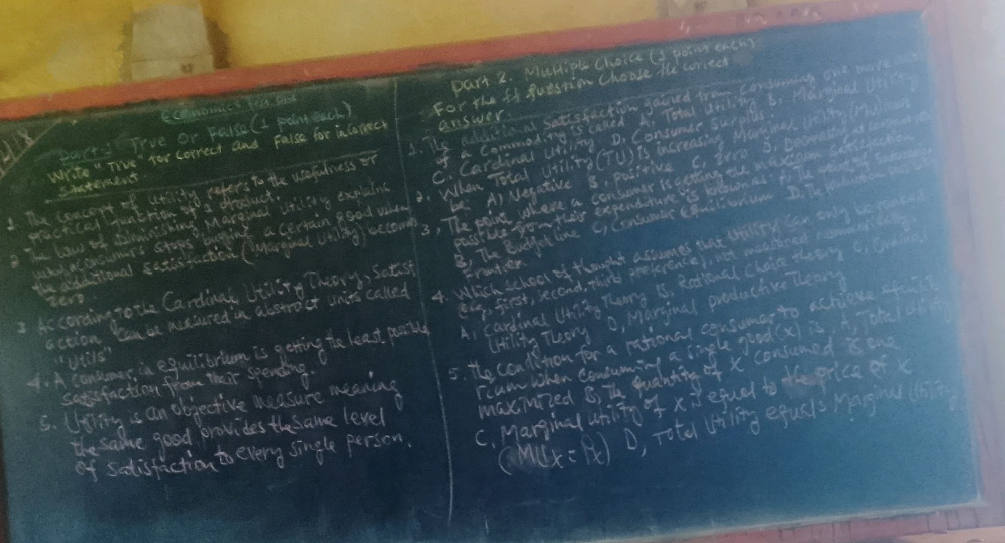 Part 1: True or False (1 point each) Write | StudyX