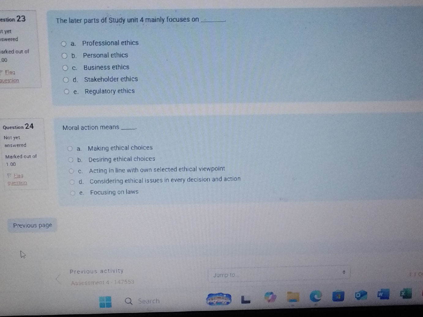 The later parts of Study unit 4 mainly | StudyX