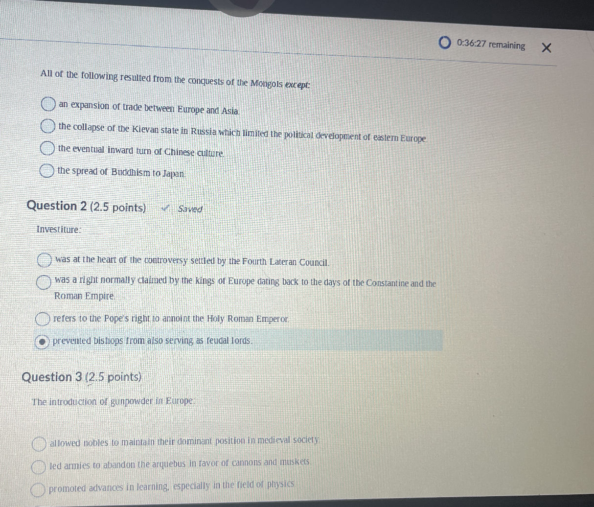 Investiture: was at the heart of the | StudyX