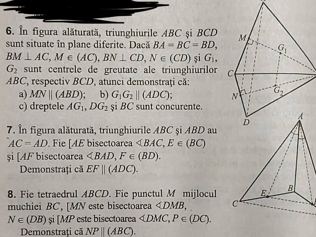 6. În figura alăturată, triunghiurile ABC și | StudyX