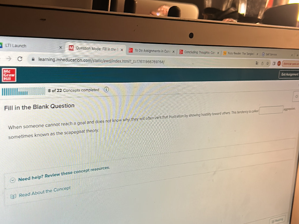 Fill in the Blank Question When someone | StudyX