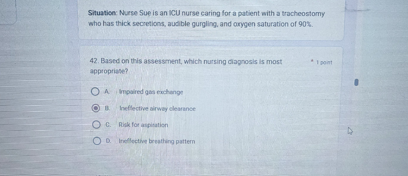 Situation: Nurse Sue is an ICU nurse caring | StudyX