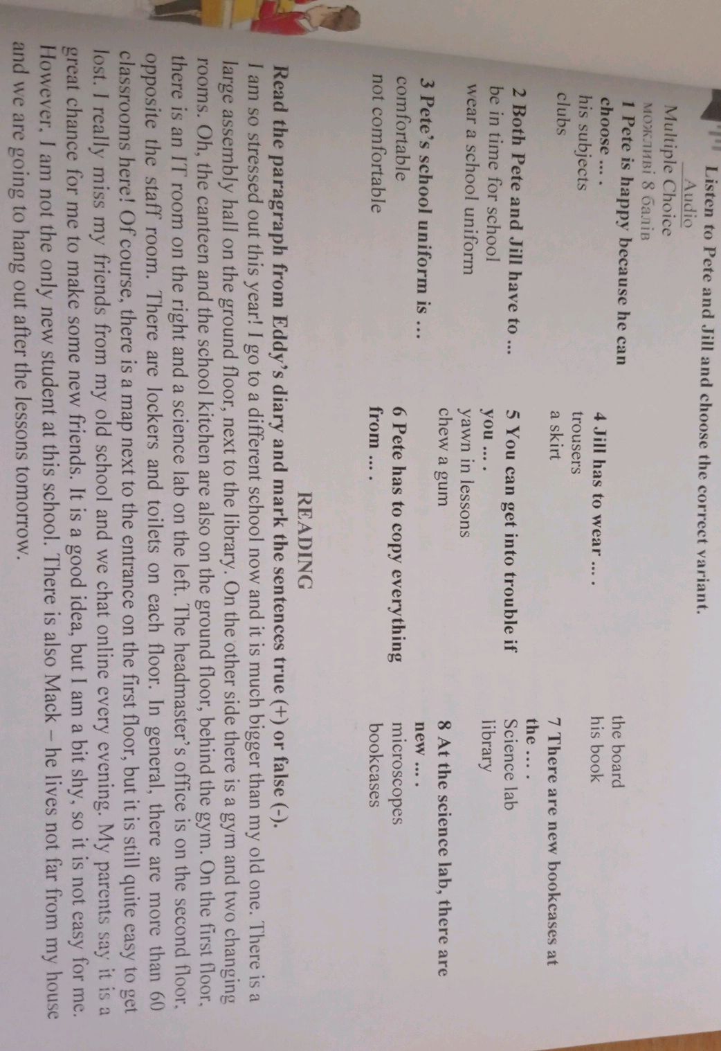 1 Pete is happy because he can choose ... | StudyX