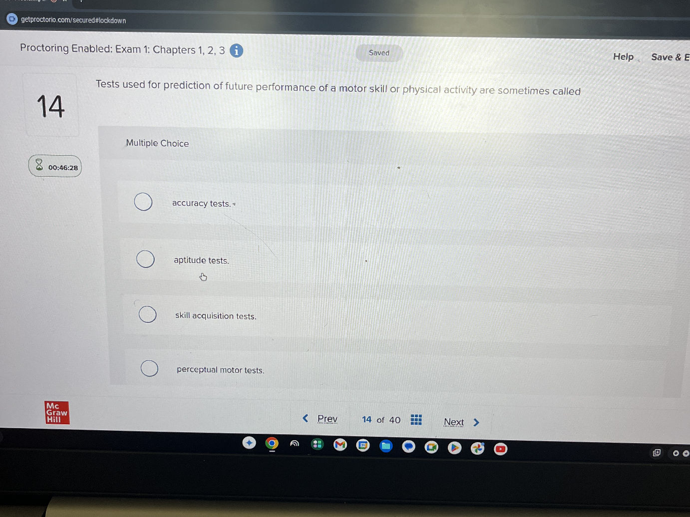 Tests used for prediction of future | StudyX