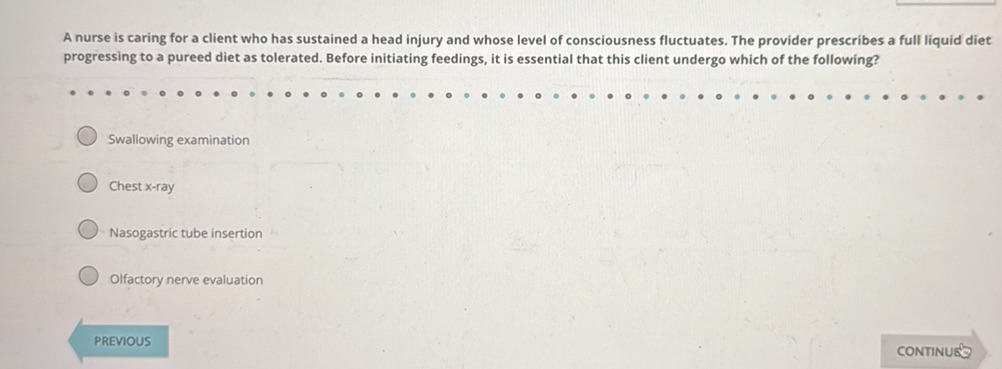 A nurse is caring for a client who has | StudyX