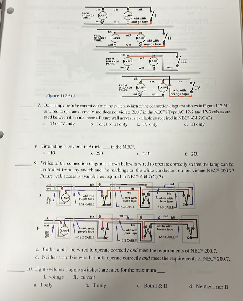 9. Which of the connection diagrams shown | StudyX