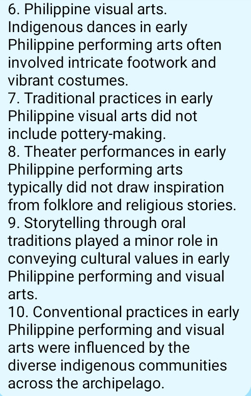 6. Philippine visual arts. Indigenous dances | StudyX